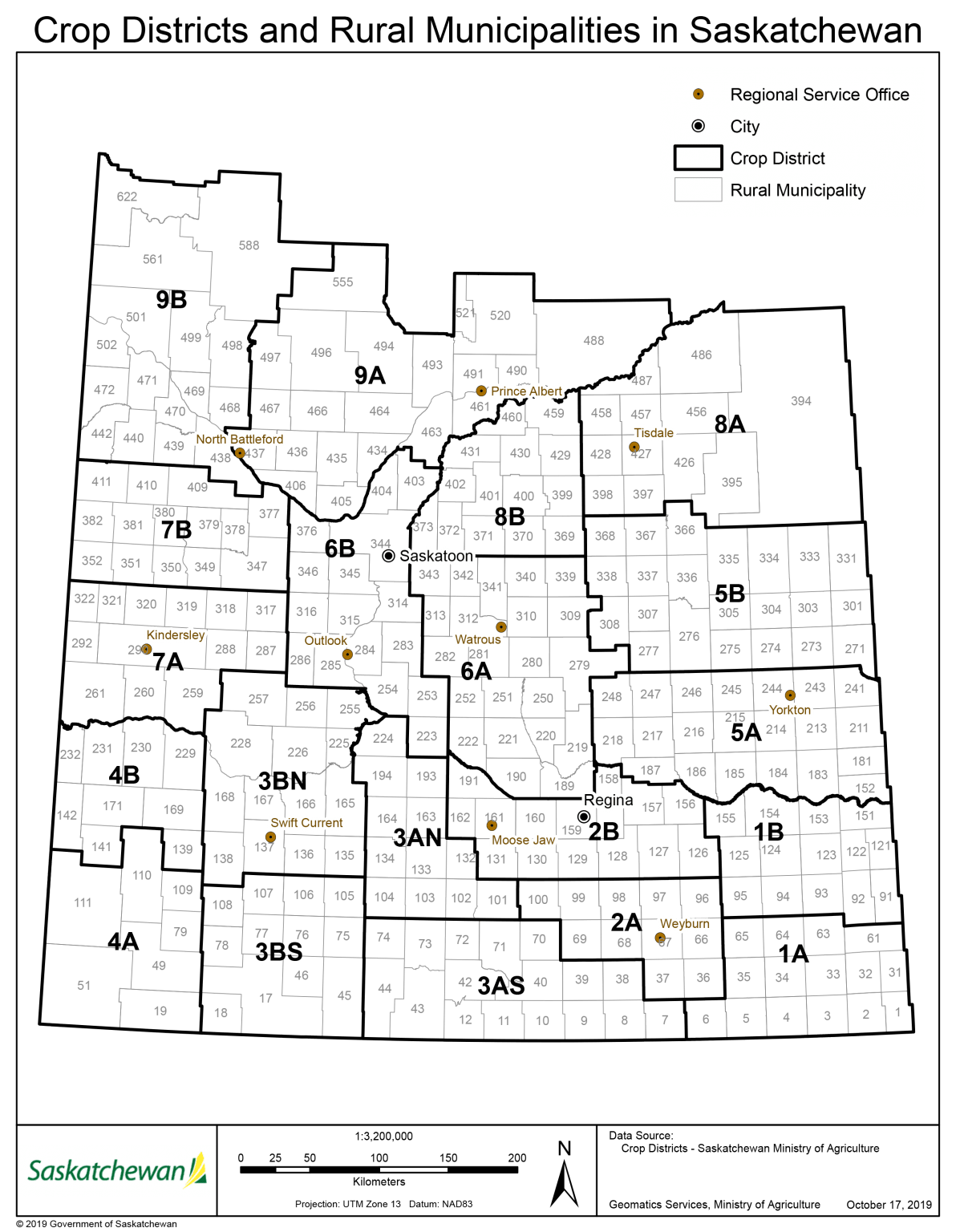 Saskatchewan harvest by Crop Districts and Rural Municipalities - Solar ...